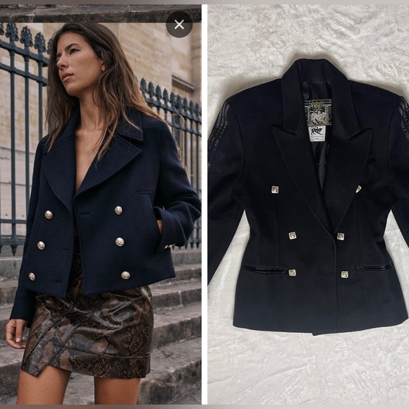 Parasuco | Jackets & Coats | Parasuco Wool Military Blazer Coat Peacoat ...